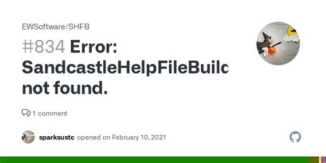 error sandcastlehelpfilebuilder targets not found · issue 834