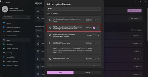 how to install rsat active directory in windows 11 technoresult