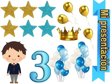 Topper Para Imprimir Presentación 3 Años