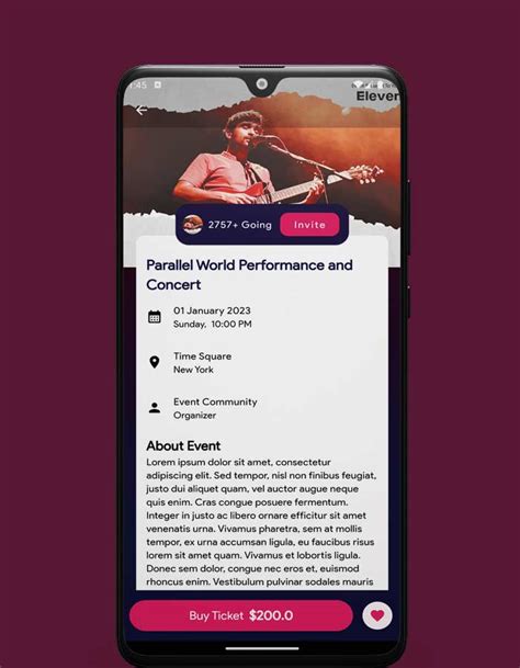 Eventful Online Event Booking Management Flutter Ui Template By