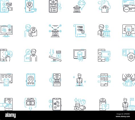 Funds Linear Icons Set Investments Assets Securities Liquidity Capital Returns Income