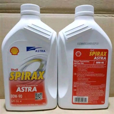 Jual Oli Shell Spirax Astra 80w 90 1litershell Spirax Multigrade Gl 4 Shopee Indonesia