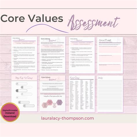 Core Values Assessment At Alyssa Camm Blog