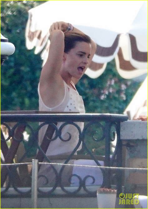 Emma Watson Rocks A Bikini Then Gets Glam In Green While Attending