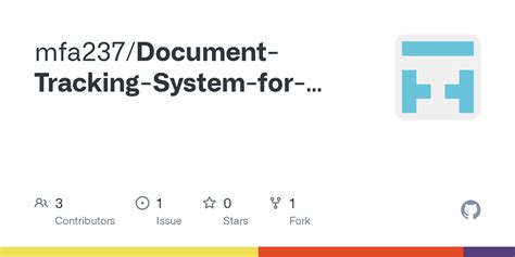 GitHub Mfa Document Tracking System For Government Offices