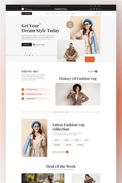 E Commerce Fashion Website Design