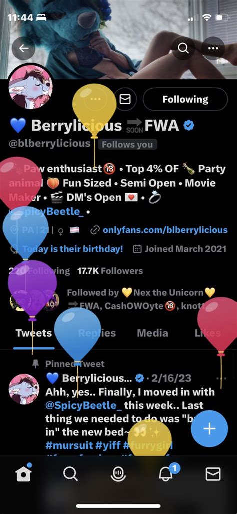 Spooky CEO Of Sex On Twitter Today Was Blberrylicious Birthday I Decided To Take A No