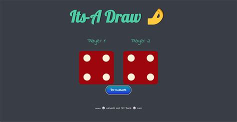 GitHub Exager DiceeGame A Simple Player Javascript Game Where Player With Higher Roll Of