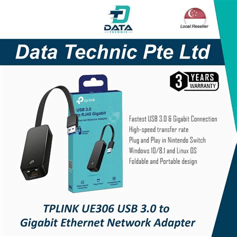 tplink ue306 usb 3 0 to gigabit ethernet network adapter computers