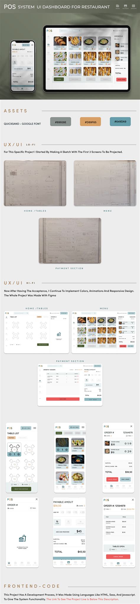 POS System UX UI Process On Behance POS System UX UI Process On Behance
