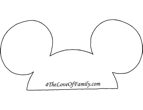 Printables Mickey Mouse Ears Template Printables Templates Free