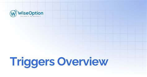 Triggers Overview Wise Option Elearning Library