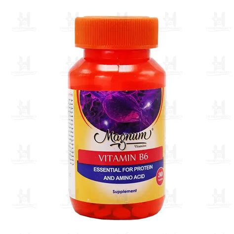 قرص ویتامین ب6 مگنوم ویتامین B6 ، بهبود کم خونی، انرژی