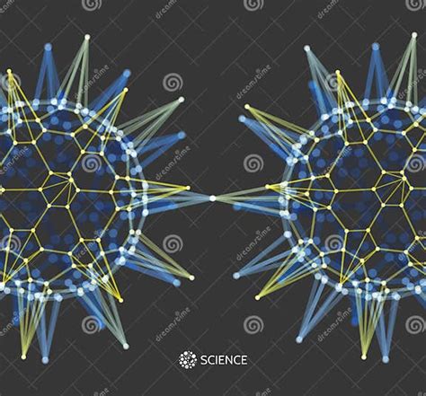 Sphere With Connected Lines And Dots Glowing Grid Stock Vector Illustration Of Dots