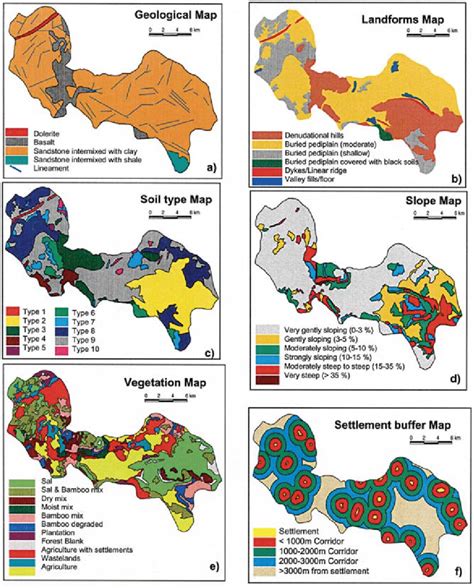 thematic maps prepared usding remote sensing and conventional data a