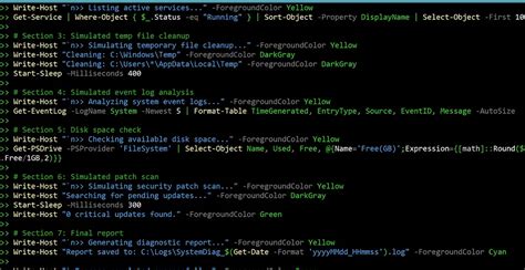 how to write a basic powershell script