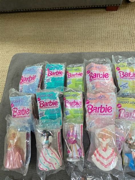 Mcdonalds Barbie Happy Meal Toys From The 90s Lot Of 35 In Package