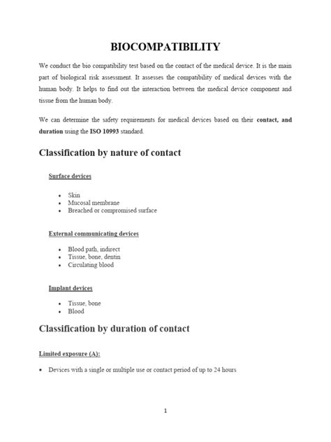 Biocompatibility Jino Download Free Pdf Medical Device Toxicity