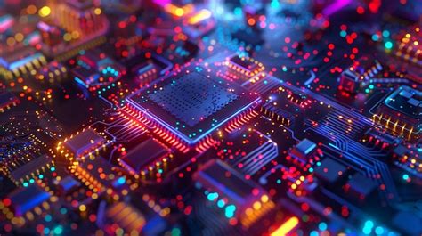 Premium Photo Closeup Computer Circuit Board Quantum Computing