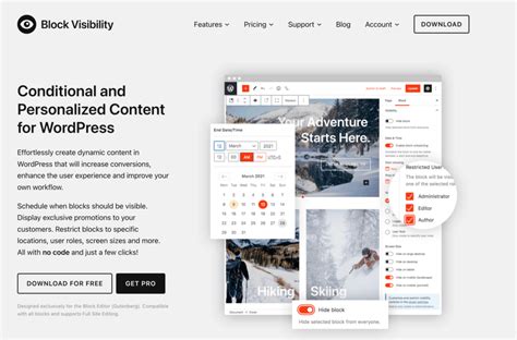 Block Visibility Anzeigebedingungen Für Gutenberg Blocks