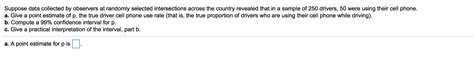 solved suppose data collected by observers at randomly