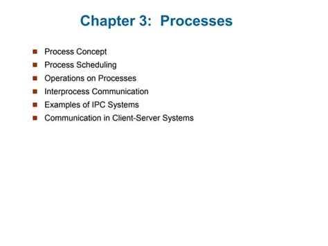 lecture 3 processes in operating systems pdf