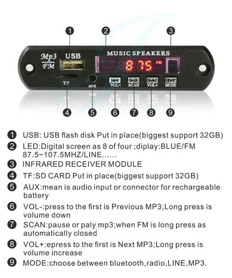 Mp Module Usb Mp Module Player Usb Input Mp Player Digital Voice Module For Car Buy Usb Mp