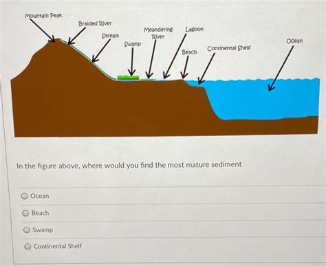 Solved Mountain Peak Braided River Stream Lagoon Meandering | Chegg.com