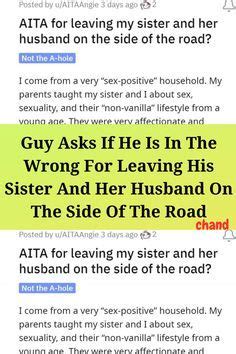 Guy Asks If He Is In The Wrong For Leaving His Babe And Her Husband On The Side Of The Road