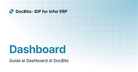 dashboard docbits idp for infor erp