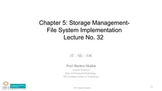 Chapter5 File System Implementation Ppt Operating Systems Computer Software And Applications