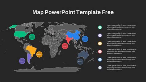 Powerpoint Template Free World Map Themeroute