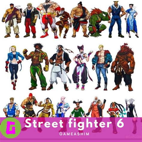 Street Fighter 1 Characters
