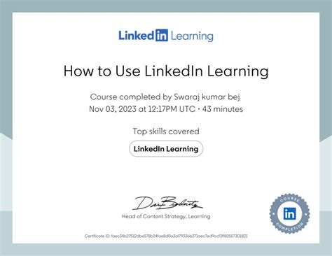 Swaraj Kumar Bej On Linkedin Certificate Of Completion