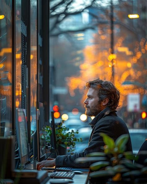 Premium Photo An Office Worker Updating Software Wallpaper