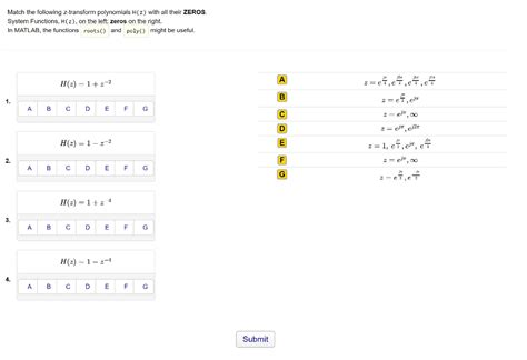Solved Determine The Correct Pole Zero Plot For The Chegg Com