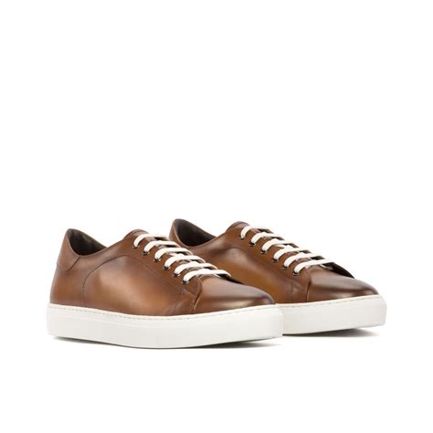 Brown Calf Leather Trainer Alfa Clothiers