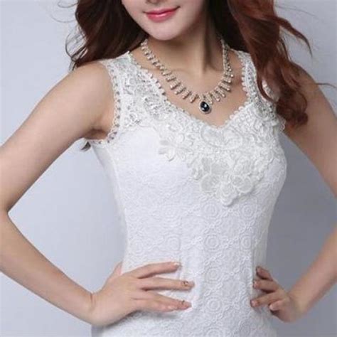 S12300 앞 예쁜 레이스 나시티 민소매티 레이스티 홈플러스 택배배송