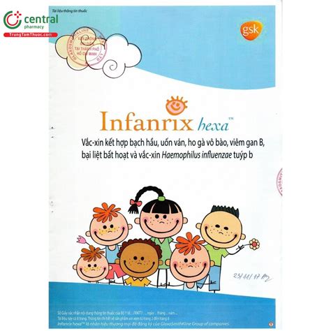 Vaccine 6 Trong 1 Infanrix Hexa Của Nước Bỉ Thông Tin Kê Toa