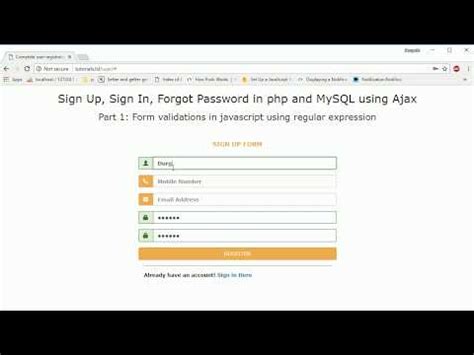 Learn Form Validation In JavaScript Using Regular Expression Part1