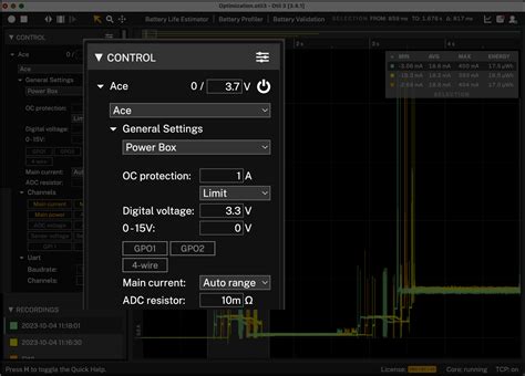 power source and measure embedded energy consumption qoitech