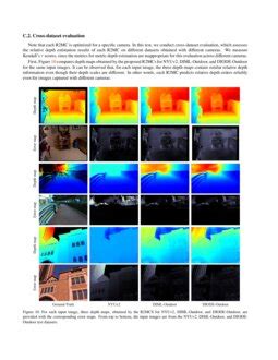 Versatile Depth Estimator Based On Common Relative Depth Estimation And Camera Specific Relative