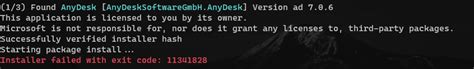 Installer Failed While Installing AnyDesk And Microsoft Teams Issue Microsoft Winget