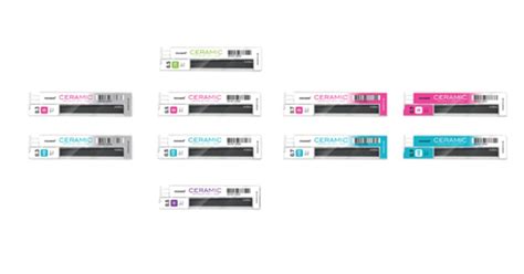 국내 문구 브랜드 1위 모나미 세라믹 샤프심 라인업 전개