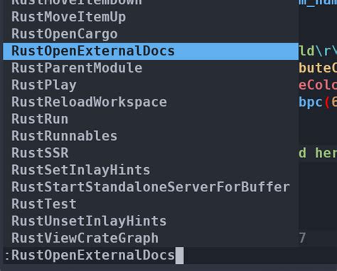 error calling rustopenexternaldocs · issue 1688 · nvchad nvchad · github