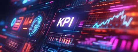 Modern Kpi Dashboard Display With Data Analytics And Key Performance Indicators In A Hightech