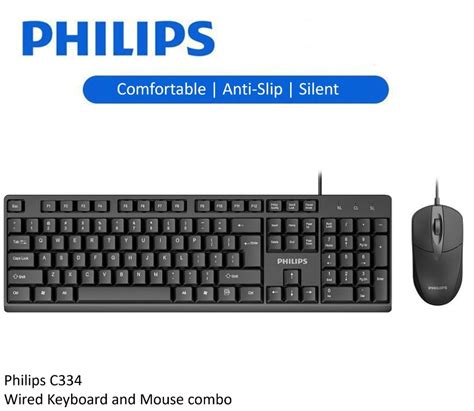 Philips C334 Wired Keyboard And Mouse Combo Computers And Tech Parts And Accessories Computer