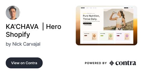 Kachava Hero Shopify By Nick Shopify Expert Carvajal
