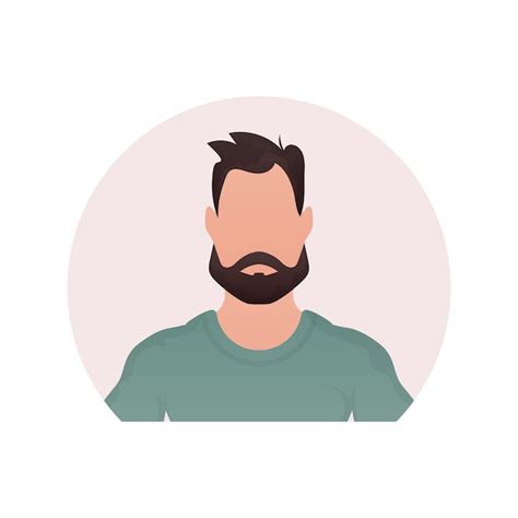 Guy Icon Isolated Cartoon Style Premium Vector