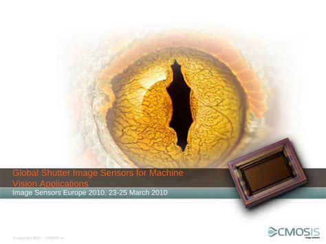 Pdf Global Shutter Image Sensors For Machine Vision Shutter Cis For